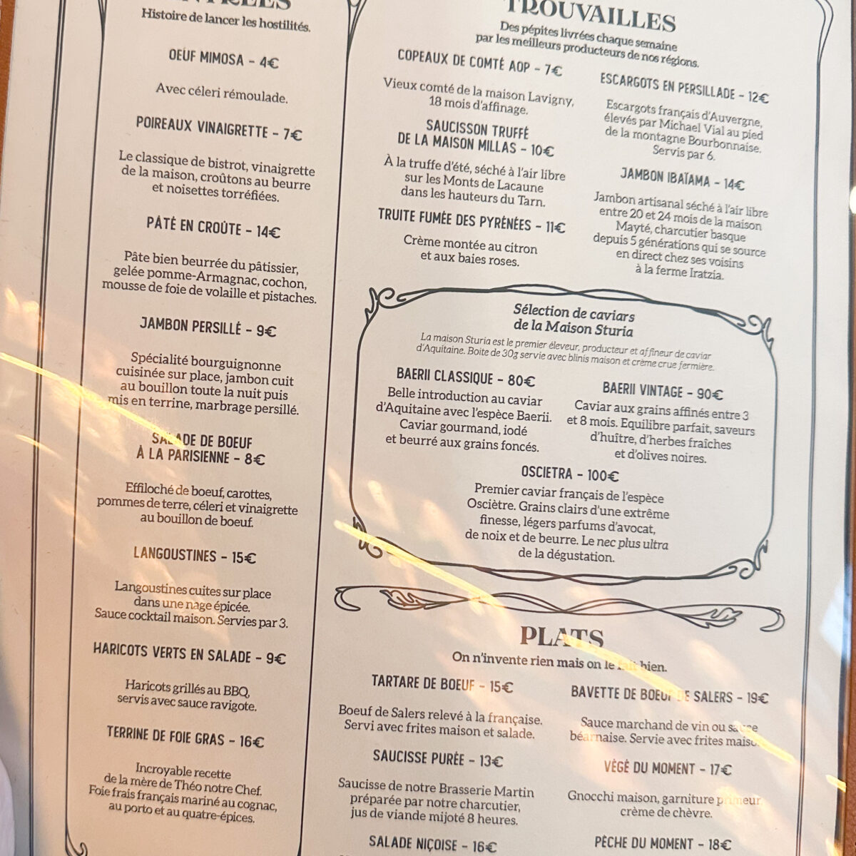 Brasserie des Prés | PARIS BY MOUTH