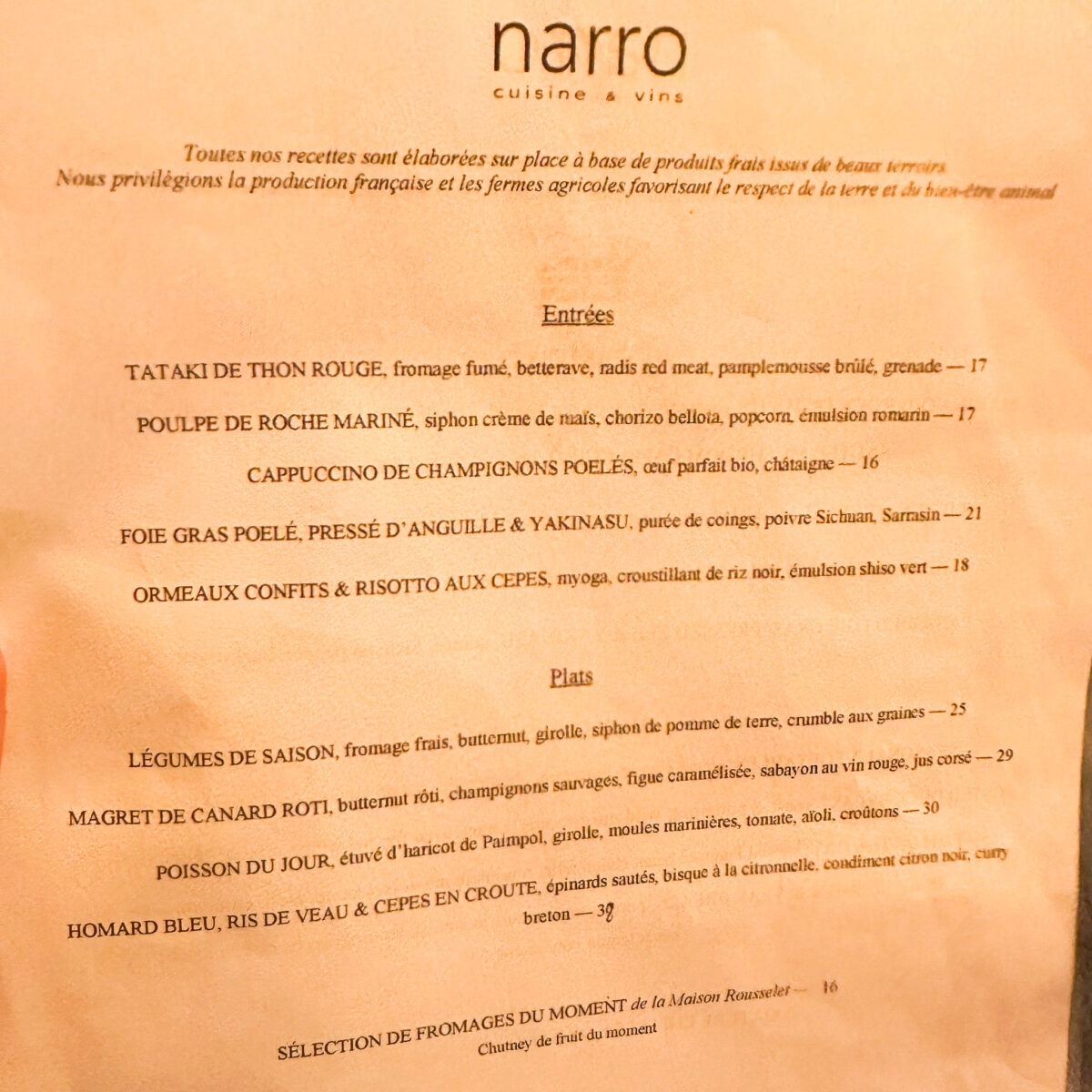 Narro | PARIS BY MOUTH