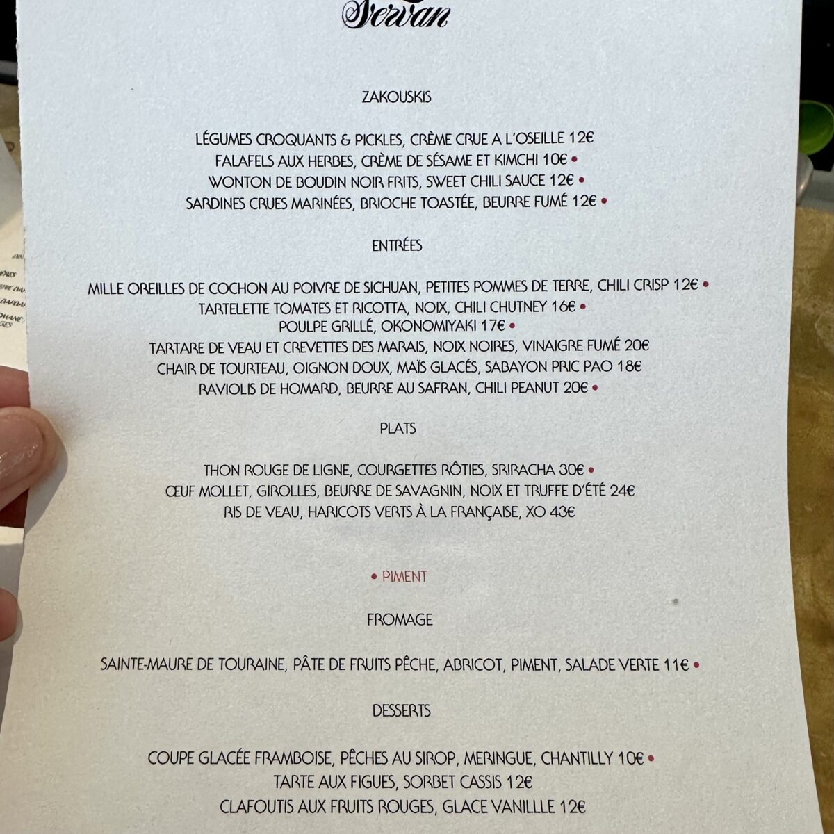 Le Servan | PARIS BY MOUTH